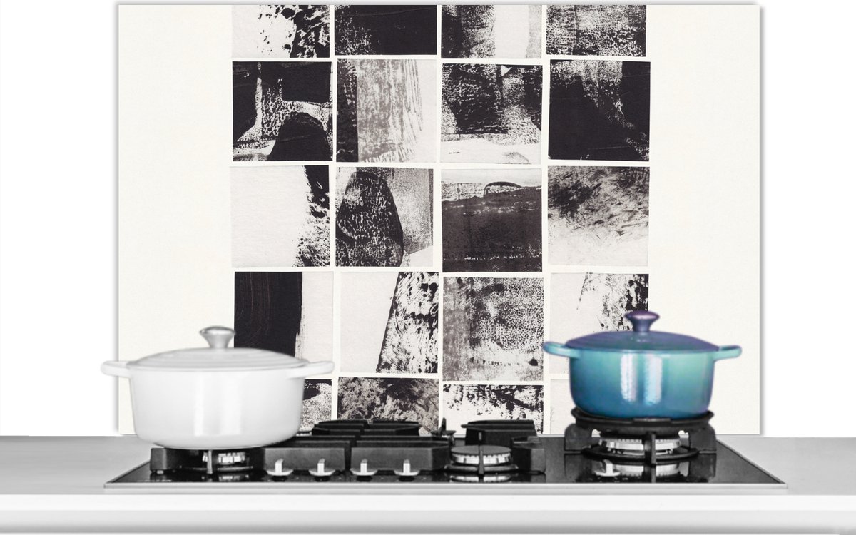 Mozaïek - Abstract - Zwart - Wit | bol.com