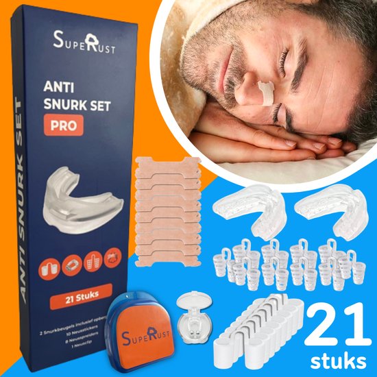 SupeRust - Anti Snurk Pakket 5 in 1 - Anti Snurk Beugel - Neusspreider ...