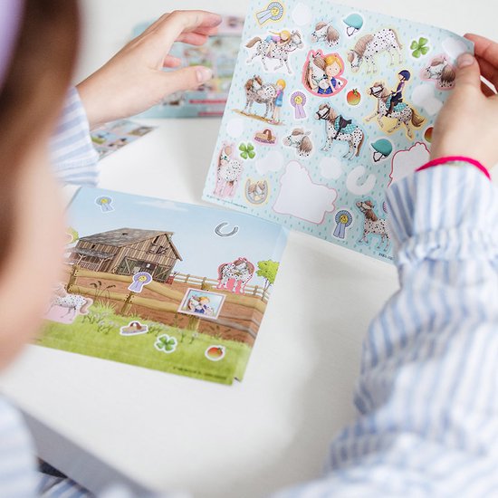 Stip de Pony stickerset, stickers - 3 vellen en speelachtergrond ...