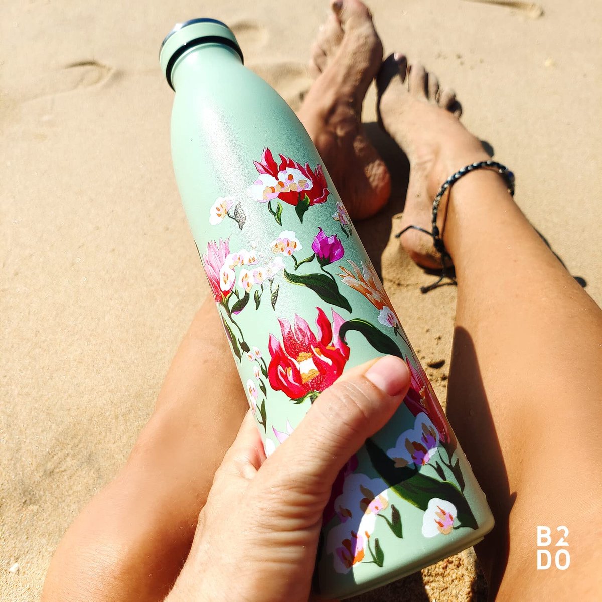 B2DO Gourde, Acier Inoxydable, 750 ml, Menthe poivrée, Summer Kiss ...
