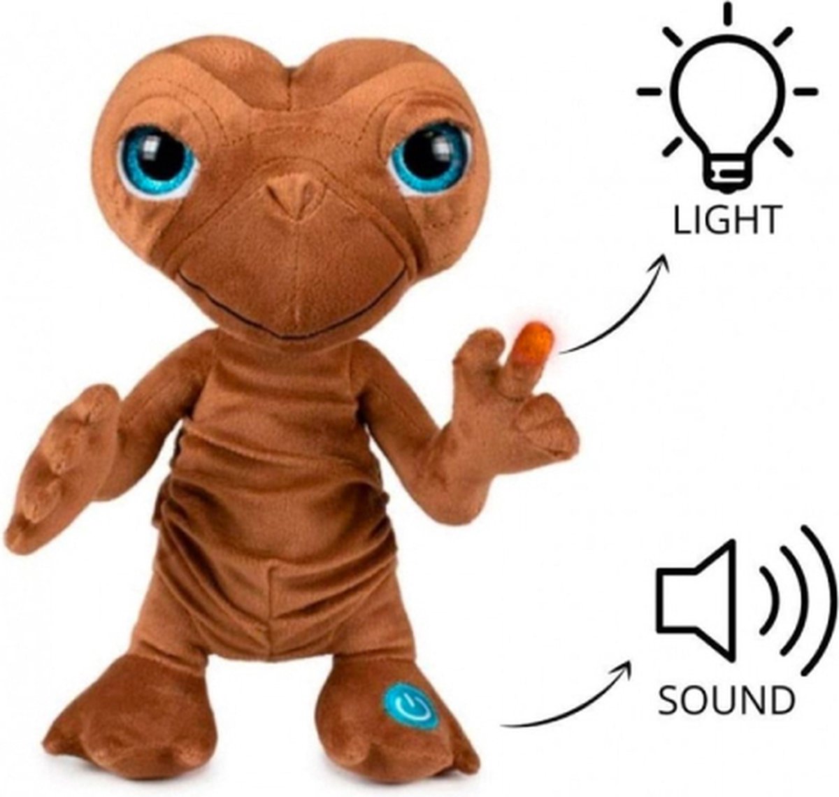 E.T. The Extra-Terrestrial met Licht en Geluid Pluche Knuffel 28 cm {ET ...