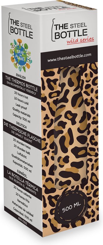 The Steel Bottle Wild Series, 500 ml, Waterfles, Drinkfles, Bidon ...
