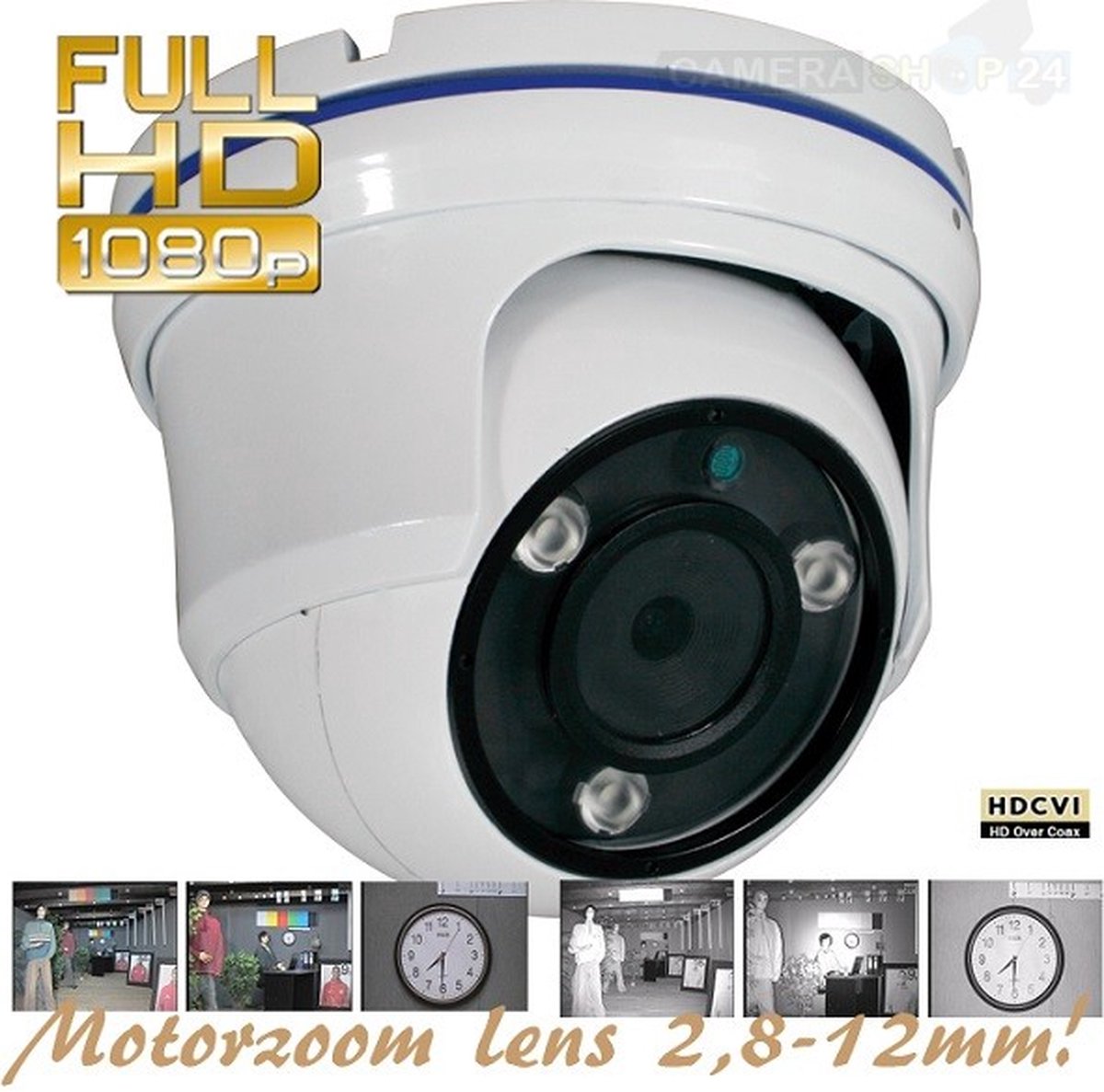 Beveiligingscamera - Full HD CVI Camera - 40m Nachtzicht - Motorzoom ...