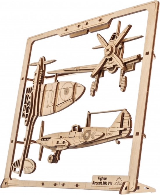 UGears modelbouw hout 2.5D Gevechtsvliegtuigen | bol.com
