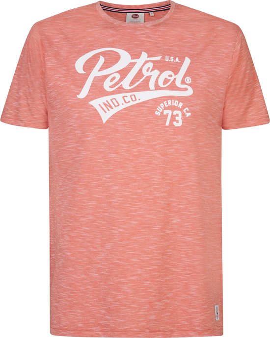 Petrol Industries - Heren Vintage Logo T-Shirt - Oranje - Maat XXL ...