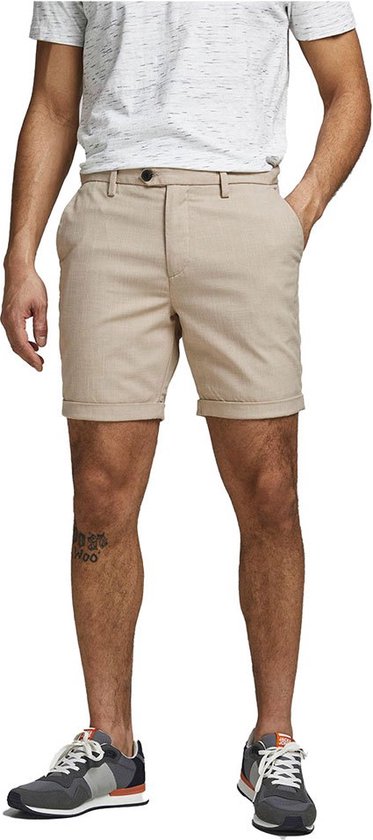 JACK & JONES St Connor Korte Broek - Heren - Beige - S | bol.com