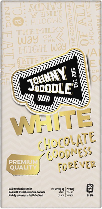 Johnny Doodle Plain White | bol