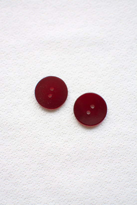 Knoopjes 20 stuks - 18mm donker rood met twee gaatjes knopen | bol