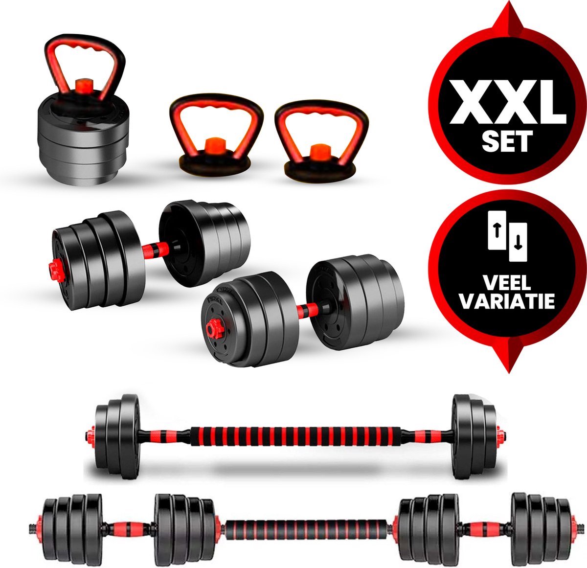 Venom Sports verstelbare dumbbell set tot 40kg - professioneel 3-in-1 ...