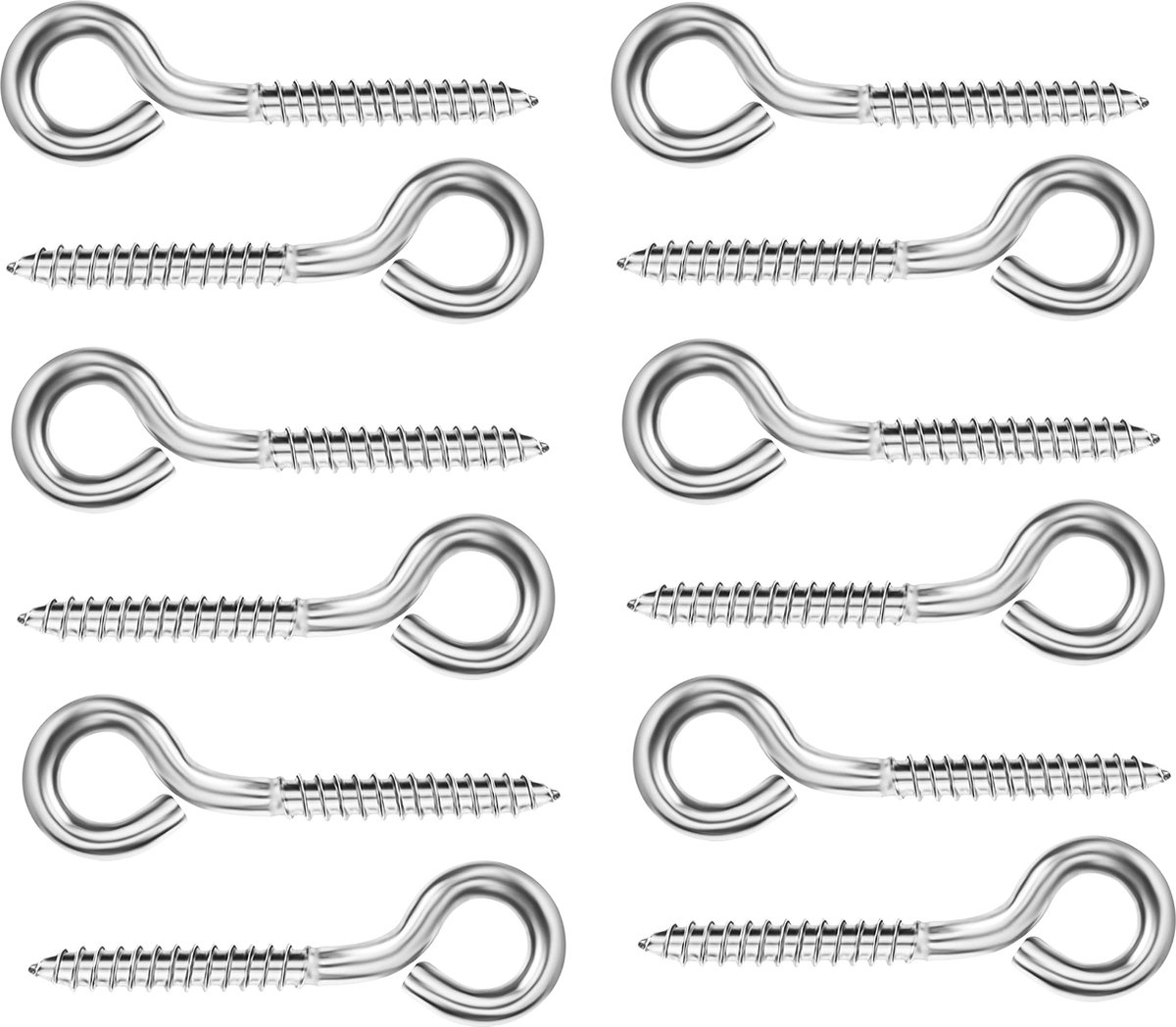 Belle Vous Roestvrij Stalen Oog Schroef Haken (12 Pak) – Zware ...