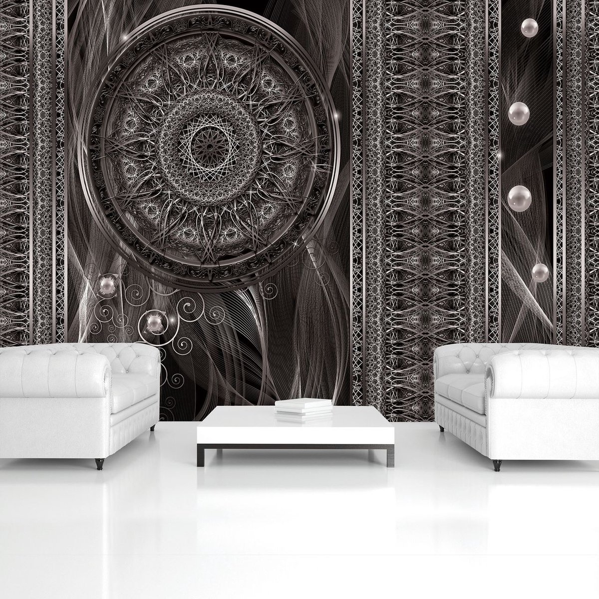 Fotobehang - Vlies Behang - Dromenvanger - Mandala - Ornament - Kunst ...