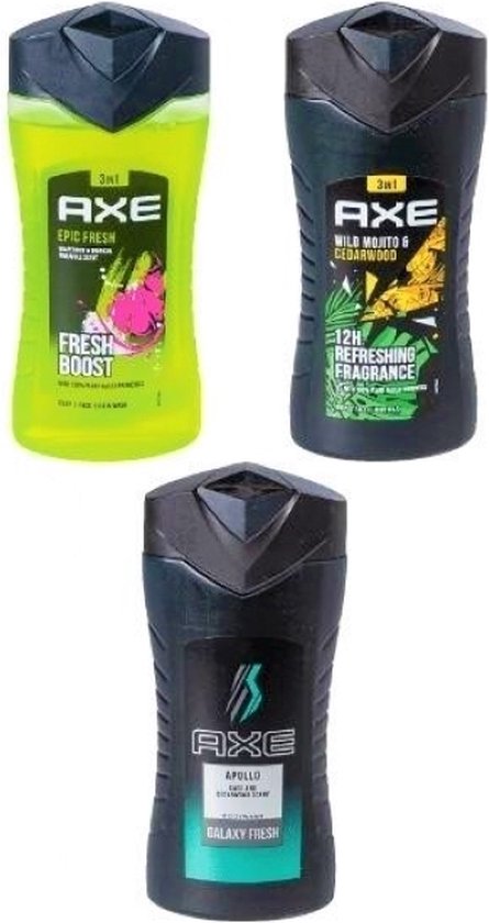 AXE Douchegel MIX - Black / Epic Fresh / Mojito / Apollo | bol.com