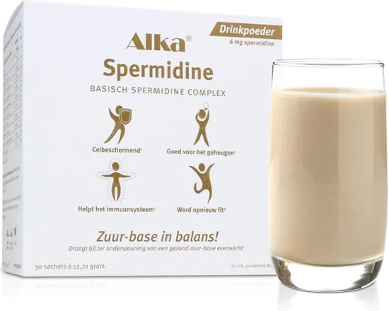 Alka® Spermidine Drinkpoeder - 30 sticks - Basisch Spermidine Complex ...
