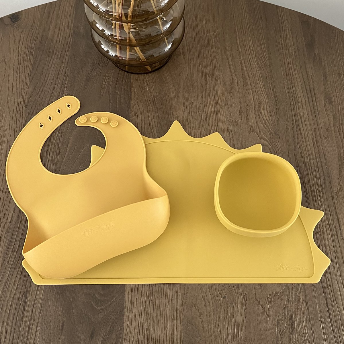 Little Tiger - Breakfast set - kinderservies - siliconen servies - Slab ...