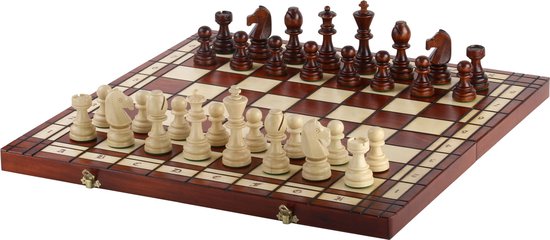Luxe Schaakset - Schaakbord met Schaakstukken - XL Groot Tournamentset ...