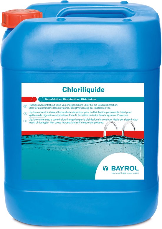 Chloor vloeibaar - 20 liter - zwembad onderhoud - Bayrol | bol