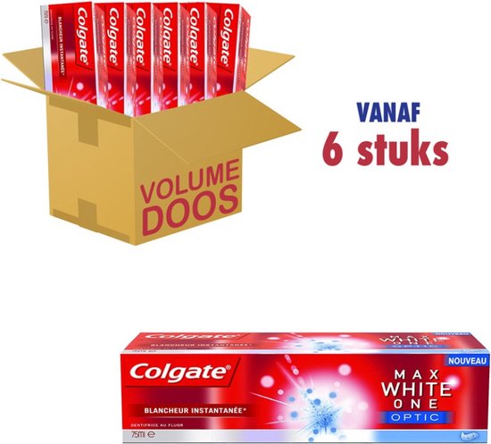 Colgate Tandpasta Max White One Optic (6 x 75ml) | bol.com