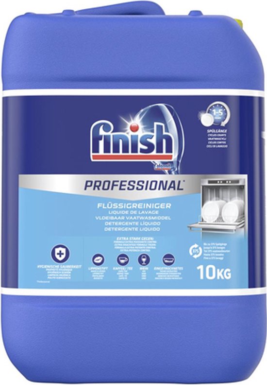 Finish - Professional Vaatwasmiddel Vloeibaar - 10kg | bol