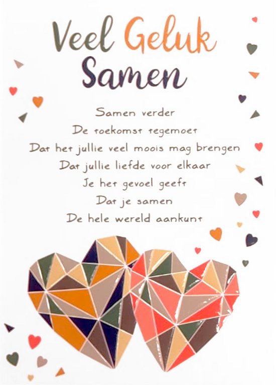 Kaart - Intense - Veel geluk samen - TE010-C | bol