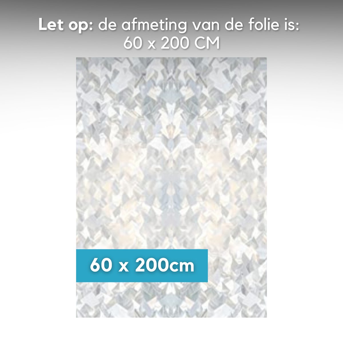Anti Inkijk Isolerend Statisch Privacybescherming Raamfolie - 60x200cm ...