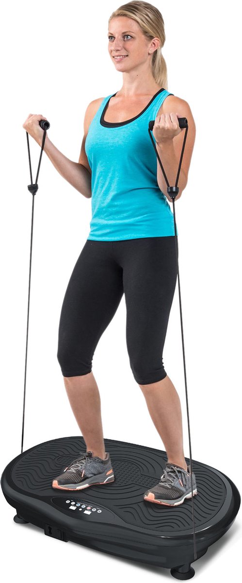 Merax 3D Professionele Trilplaat Fitness - Vibratieplaat met 2 ...