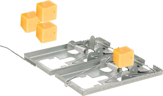 10x Muizenvallen/muizenklemmen 10 cm - Ongediertebestrijding ...
