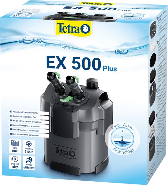 Tetra Ex Buitenfilter 500 Plus - Aquariumfilter - Tot 100 L | bol.com