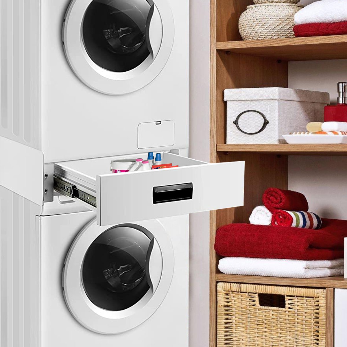 Vonia Tussenstuk Wasmachine Droger - Stapelkit Wasmachine Droger ...