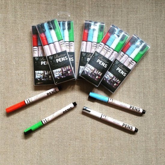 Butter Pen - Porselein pennen - set a 4 kleuren | bol.com