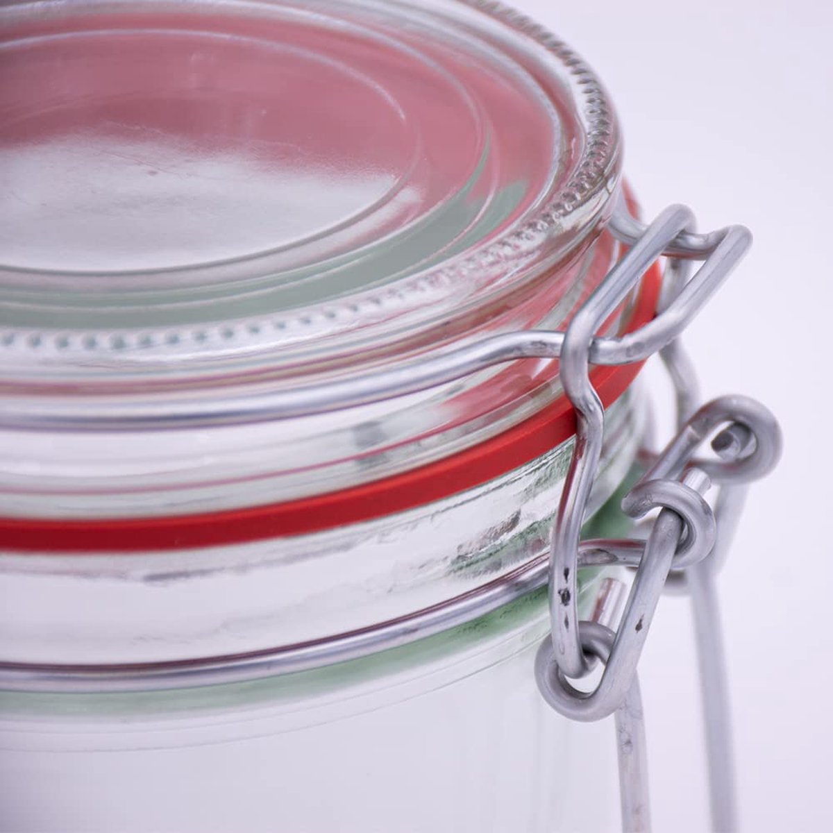 6 potten met draadclip, 800 ml, geschikt als inmaak- of fermentatiepot ...