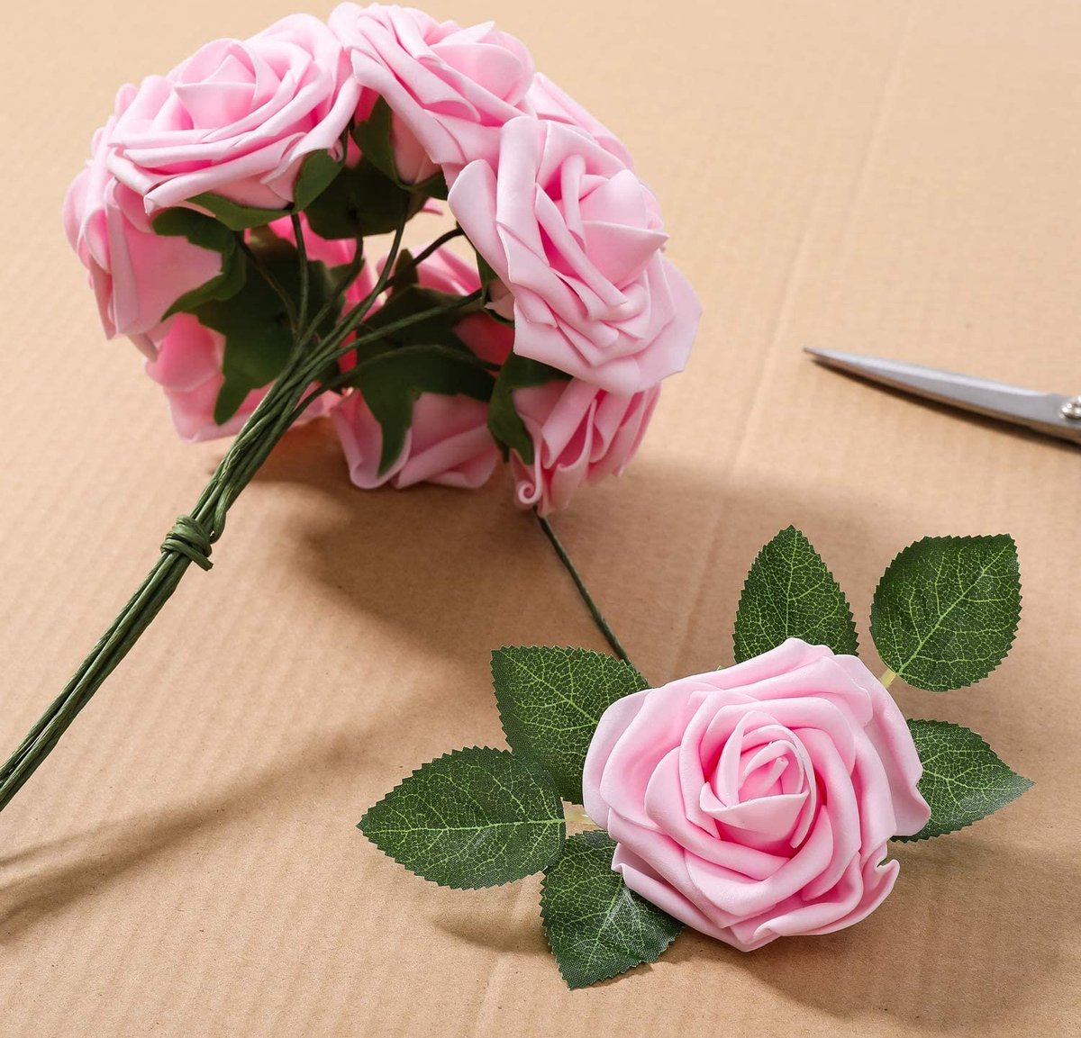 Kunstrozen Bloemen Schuim Rozen Kunstbloemen Rozenknoppen Nep ...