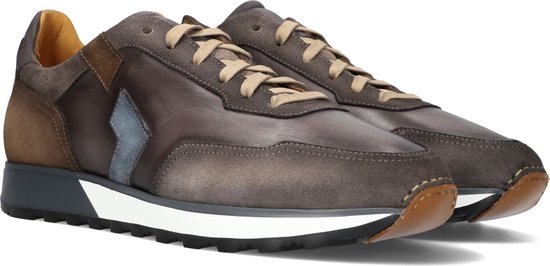 Magnanni 24449 Lage sneakers - Leren Sneaker - Heren - Grijs - Maat 42 ...