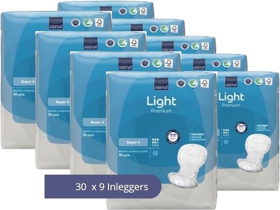 ABENA Light Super 4, 270x Inlegverband, Karton, te Dragen in ...