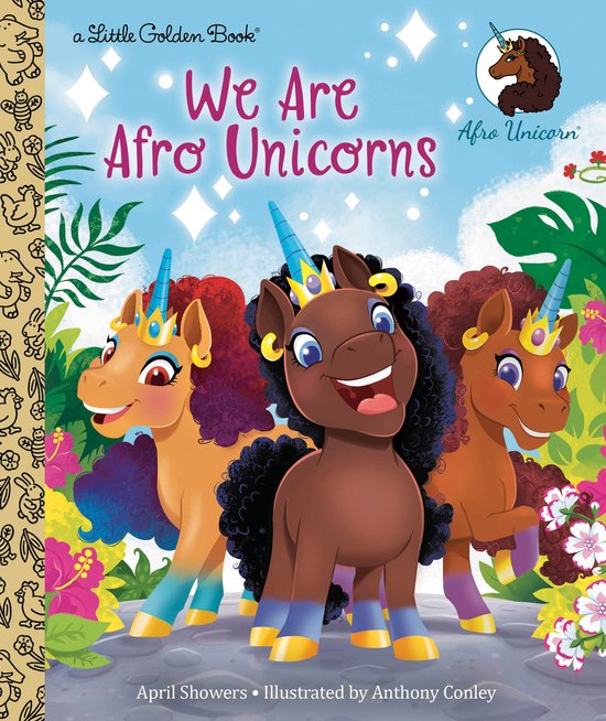 Little Golden Book- We Are Afro Unicorns, April Showers | 9780593704172 ...