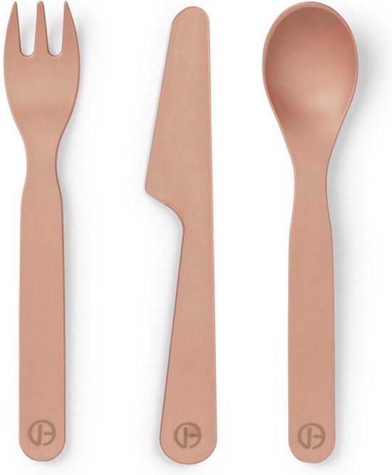 Elodie Baby bestek - mes, vork en lepel - voor baby en kind - Kinderbestek - Soft... | bol.com