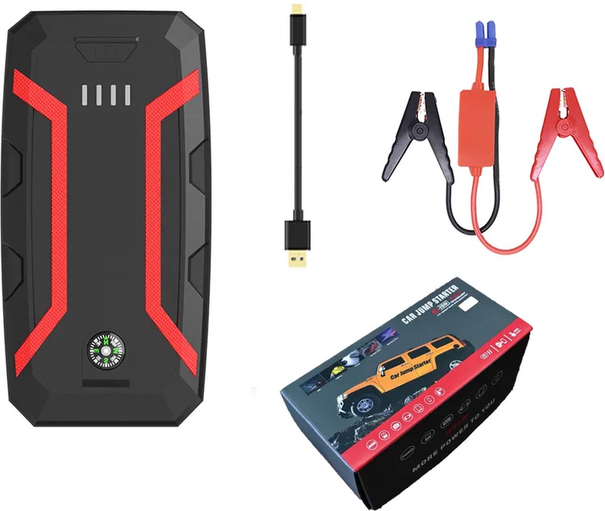 Motor Gadgets: Jumpstarter : 12V 22.000 mWh Lithium Battery Mini JumpStarter, Power Bank | bol.com