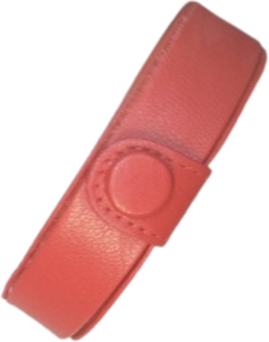 Lederen geldbeugel - hoefijzer - met drukknop - rood | bol.com