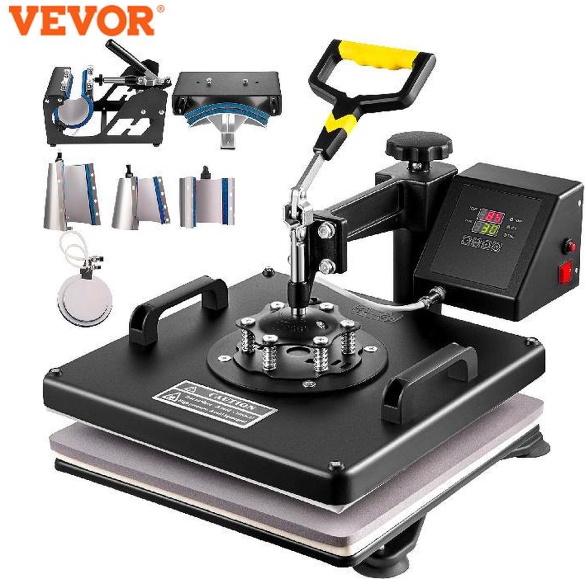 Vevor Transferpers - Hittepers - Heat press machine - 8 in 1 ...