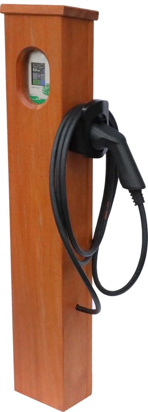Hout in Stijl - Luxe Laadpaal 7,4kW - Type 2 stekker - EV lader ...