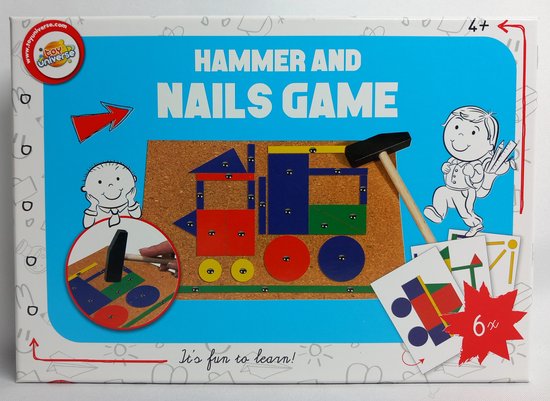 Hamertje tik - hamer spijker spel - 124 delig - Voertuig - Jongens ...