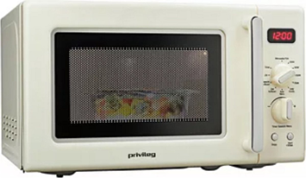 Privileg Magnetron met Grill - Retro - 20 Liter - Crème | bol.com