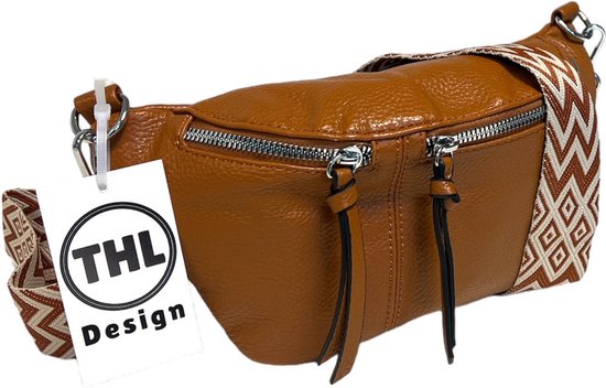 THL Design - Dames Crossbody Tas - Klein Schoudertasje - 2 vakken - Bag ...