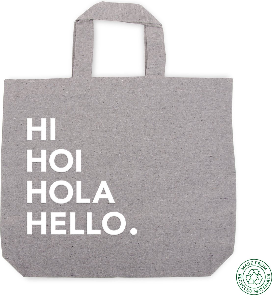 Hi Hoi Hola Hello Tote Bag Draagtas - Dames - Katoenen Tas - Winkelen ...