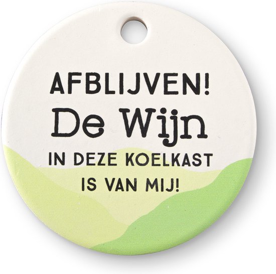 Afblijven wijn - Magneet - Keramiek - Miko | bol.com
