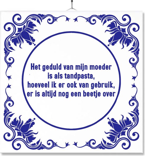 Tegel Met Opdruk | Grappig | Humor | Verjaardag kado | Toilet WC | Het ...