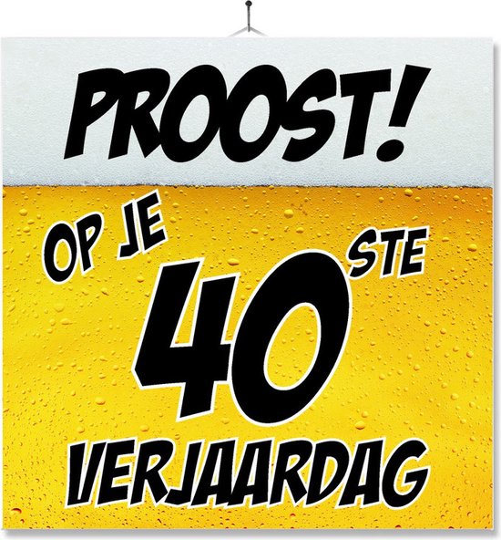 Tegel Met Opdruk | Grappig | Humor | Verjaardag kado | Proost op je ...