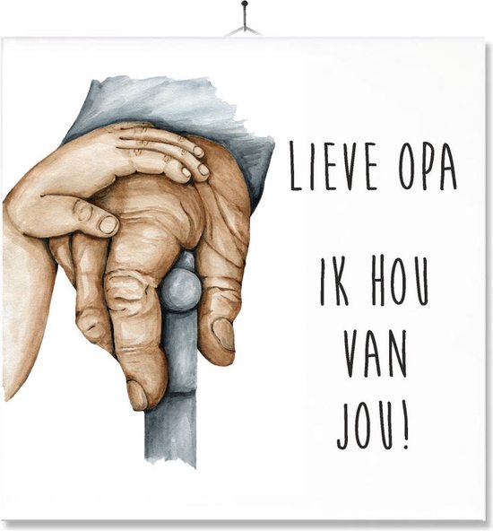 Tegel Met Opdruk | Kado | Cadeau | Lieve opa ik hou van jou | bol