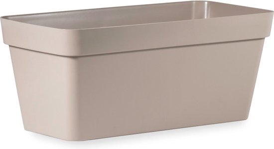 VECA - Plantenbak Cleo, L80 cm, H33 cm, taupe | bol
