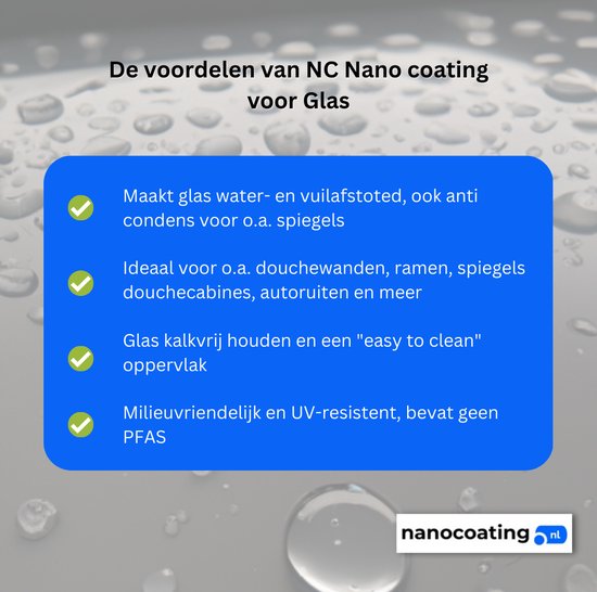 NC Nano coating voor Glas - Nano coating glas - Glascoating - Anti ...