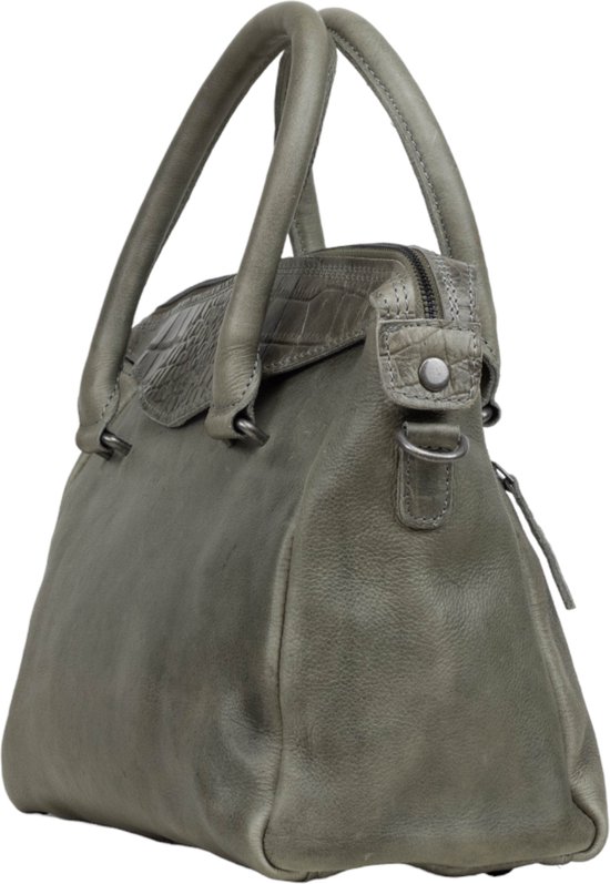 DSTRCT Raider Road Handtas Leer Grijs | bol.com